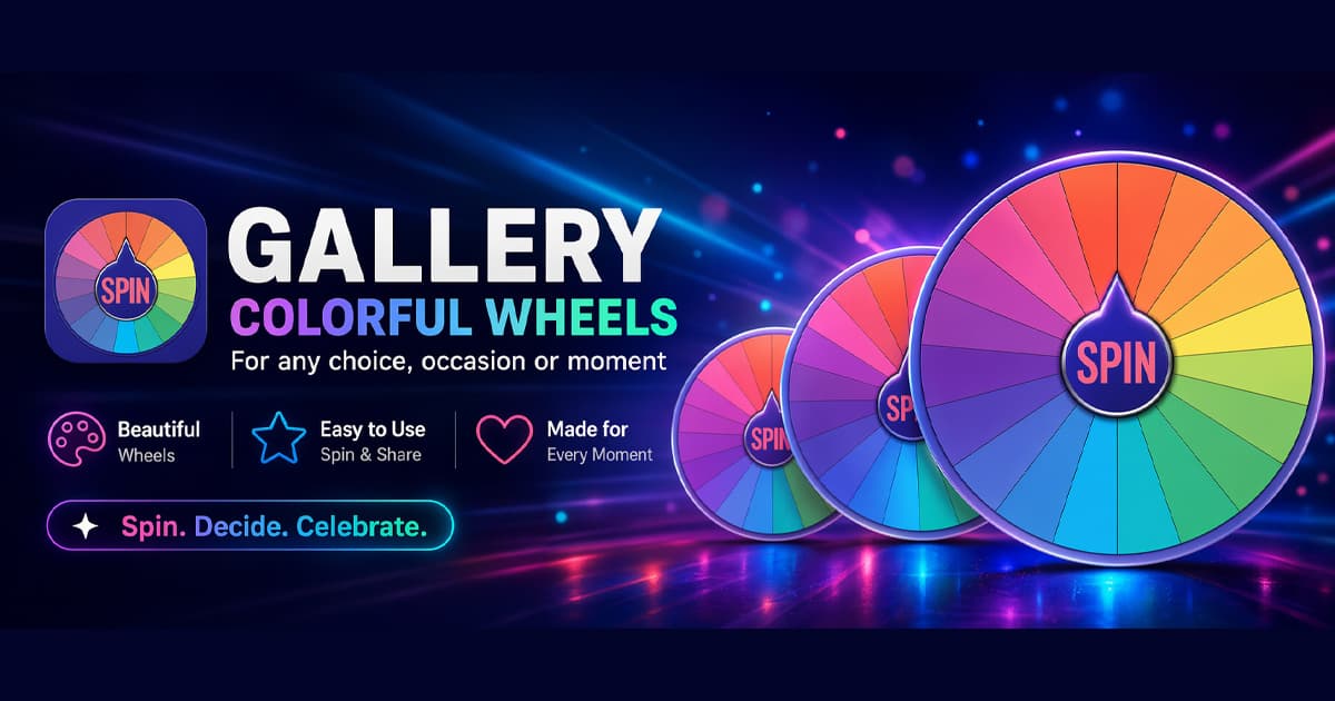 Wheel Gallery – Spin the Wheel Ideas & Random Picker Wheels