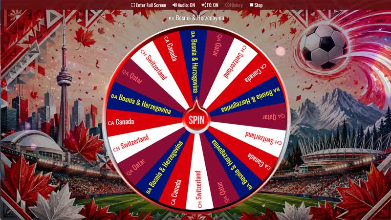 World Cup 2026 Winner Picker Wheel – Random 2026 World Cup Champion ...
